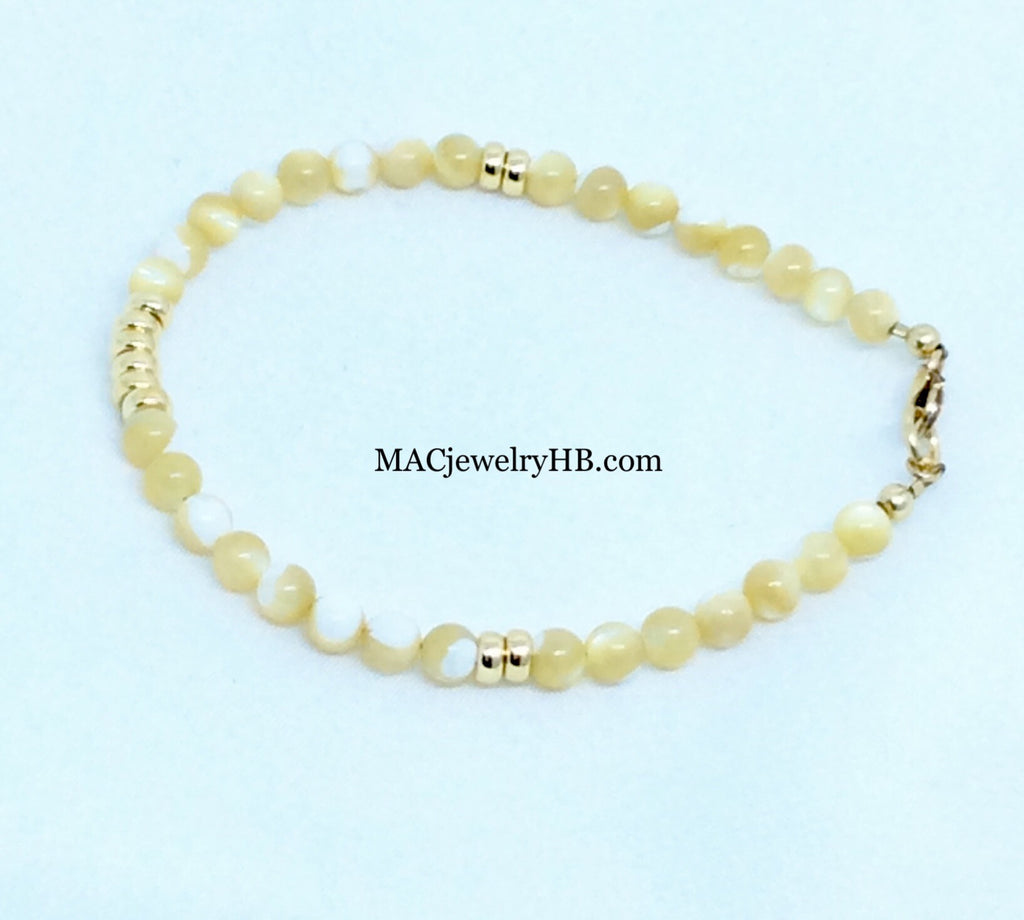 Tan MOP Clasp Bracelet – MAC Jewelry