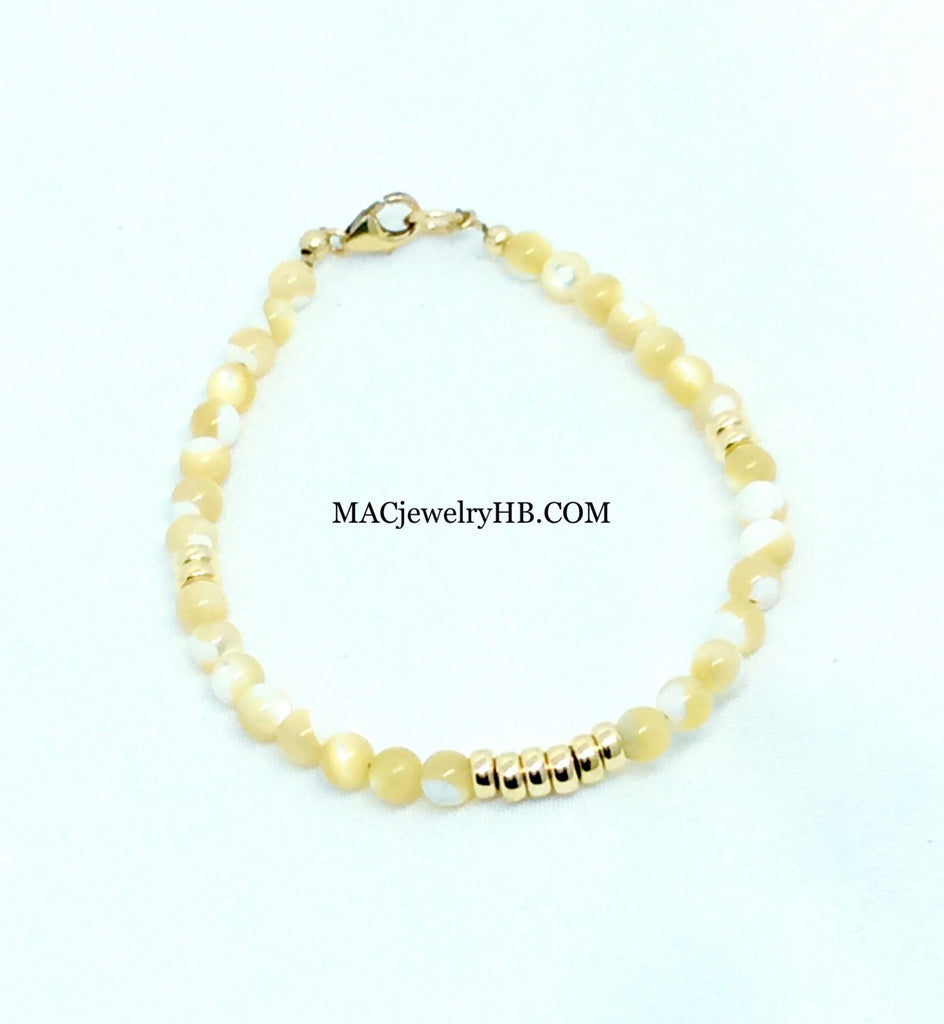 Tan MOP Clasp Bracelet – MAC Jewelry